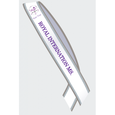 Royal International Miss National Sash