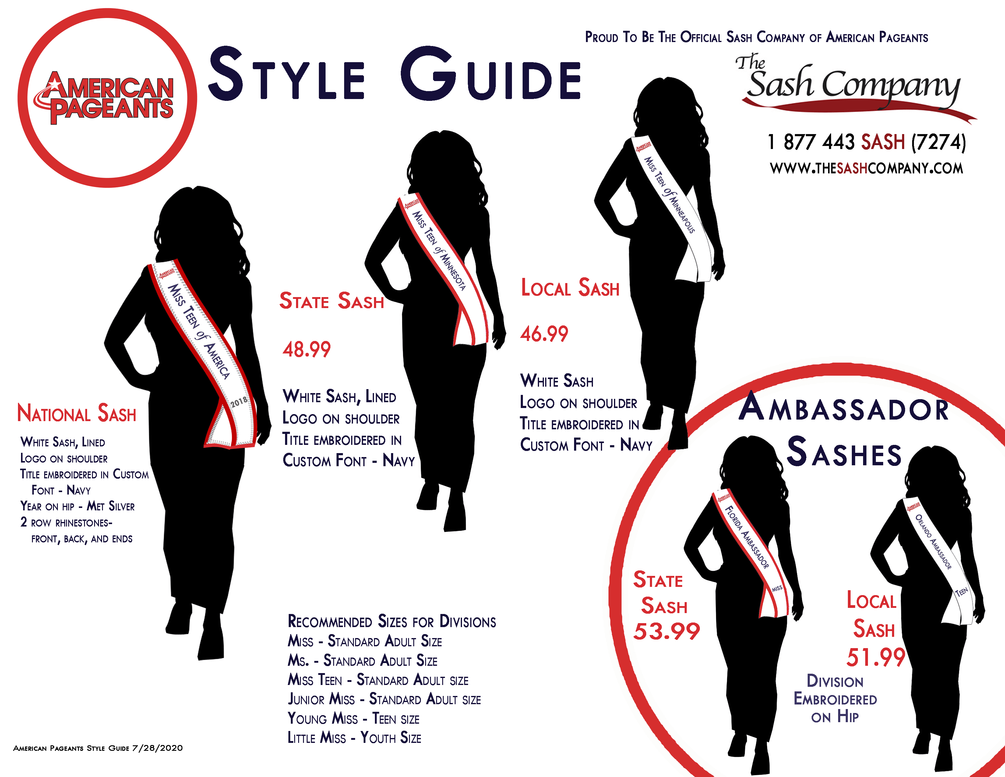 Standard Pageant Sash Size at Thomas Reiser blog